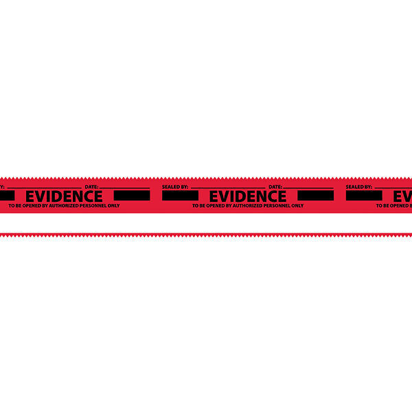 Sealed Evidence Sealing Tape, Red, 1.375" x 108 ft. | Forensics Source