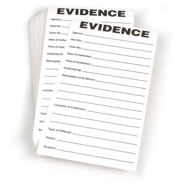 Adhesive Evidence Labels Pack of 100 | Forensics Source