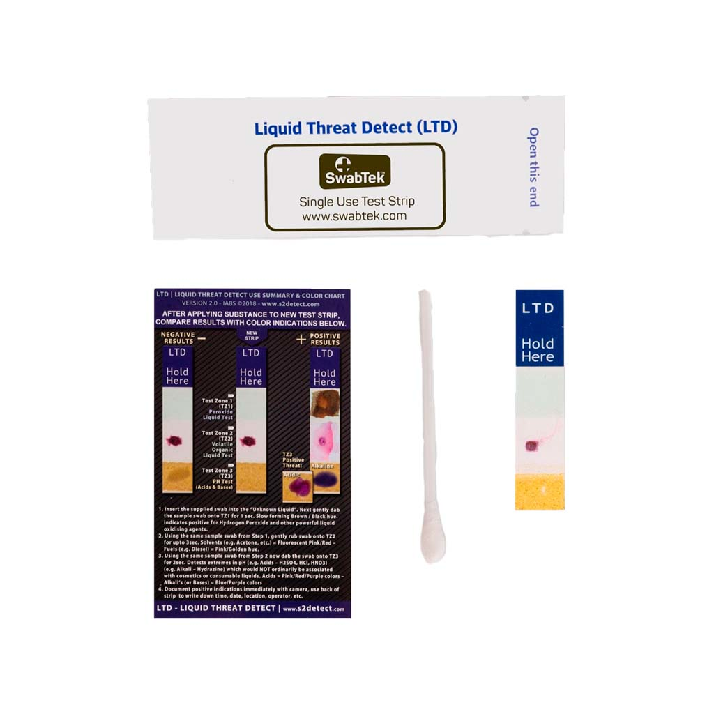 SwabTek™ Liquid Explosives Swab Test, Box of 25 | Forensics Source